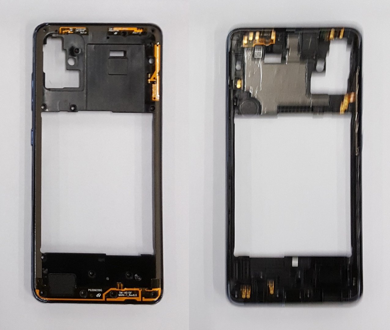 Samsung Galaxy A51 SM-A515F Middle Frame Black - Samsung-parts.net