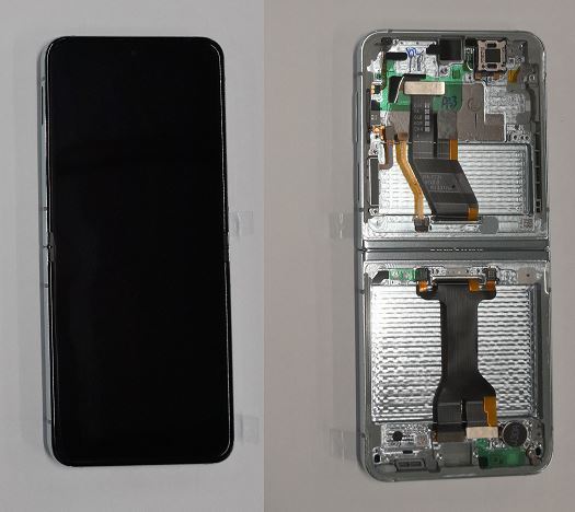 Samsung Galaxy Z Flip5 SM-F731B LCD Screen Light Green - Samsung-parts.net